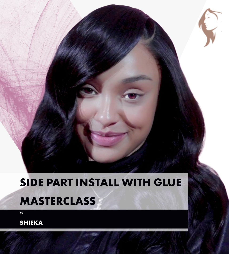 How To Do Side Part Install With Glue – Hair Queen LA